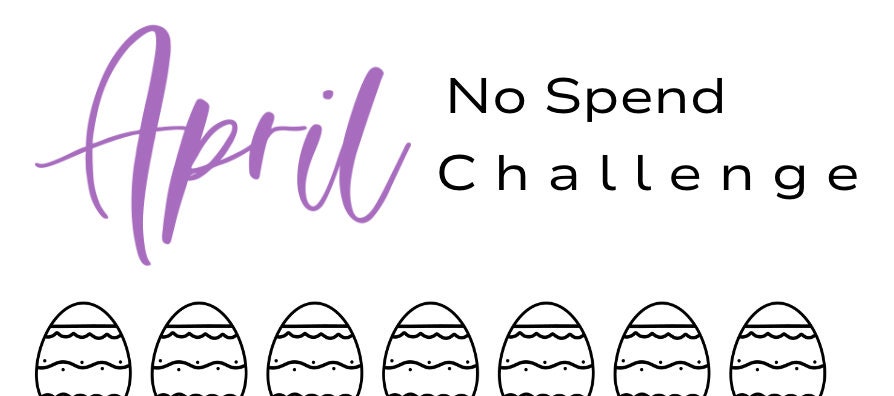 April Money Saving Challenge Printable - Etsy
