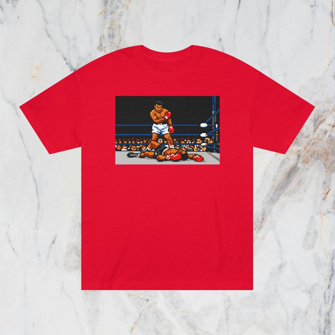 Muhammad Ali Pixel Art T-shirt | 8-bit Boxing History Tee - Etsy