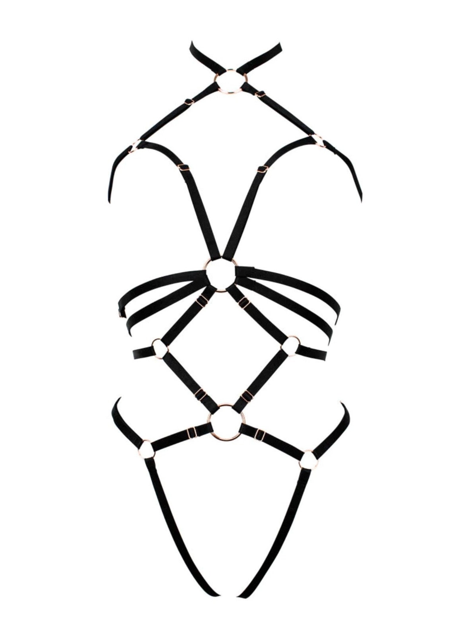 Harness For Women Full Bodyhandmade Lingerielingerie Harness Setblack Lingerie Harnessopen