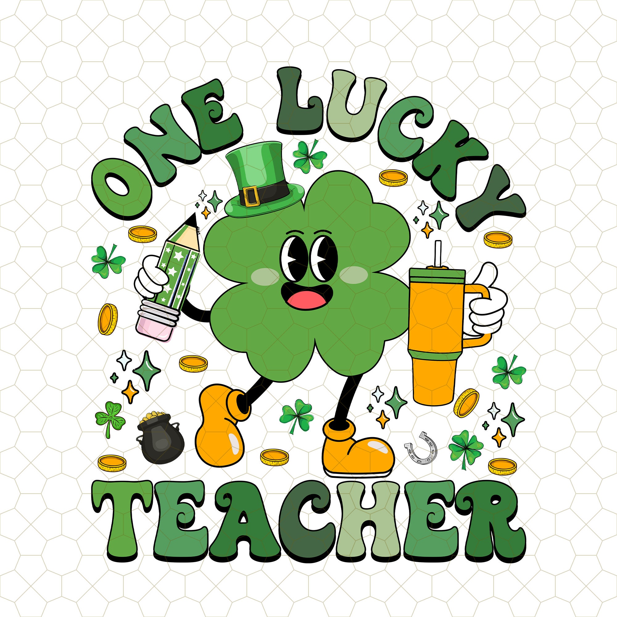 In My Luckey Teacher Era Png, Teacher St Patricks Day Png, One Lucky ...