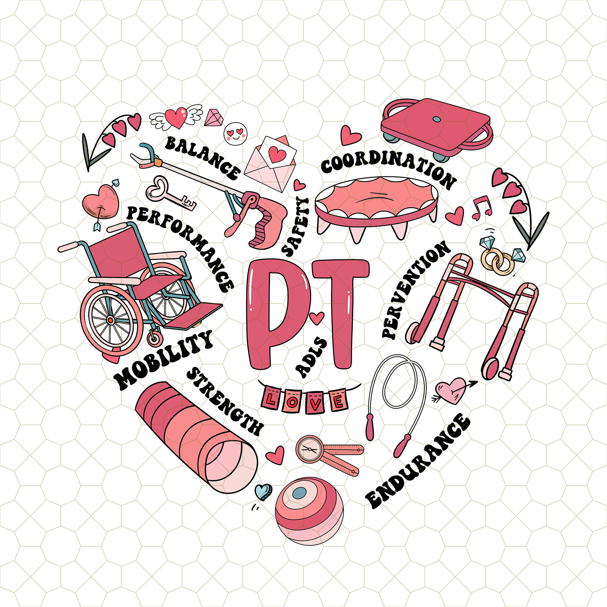 Physical Therapy Valentine Png, Cupid's Physical Therapist, Pediatric ...