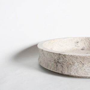 Extra-large Travertine Hand-made Bowl I Centerpiece Pot I Stone ...