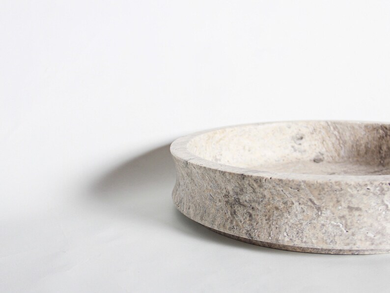 Extra-large Travertine Hand-made Bowl I Centerpiece Pot I Stone ...