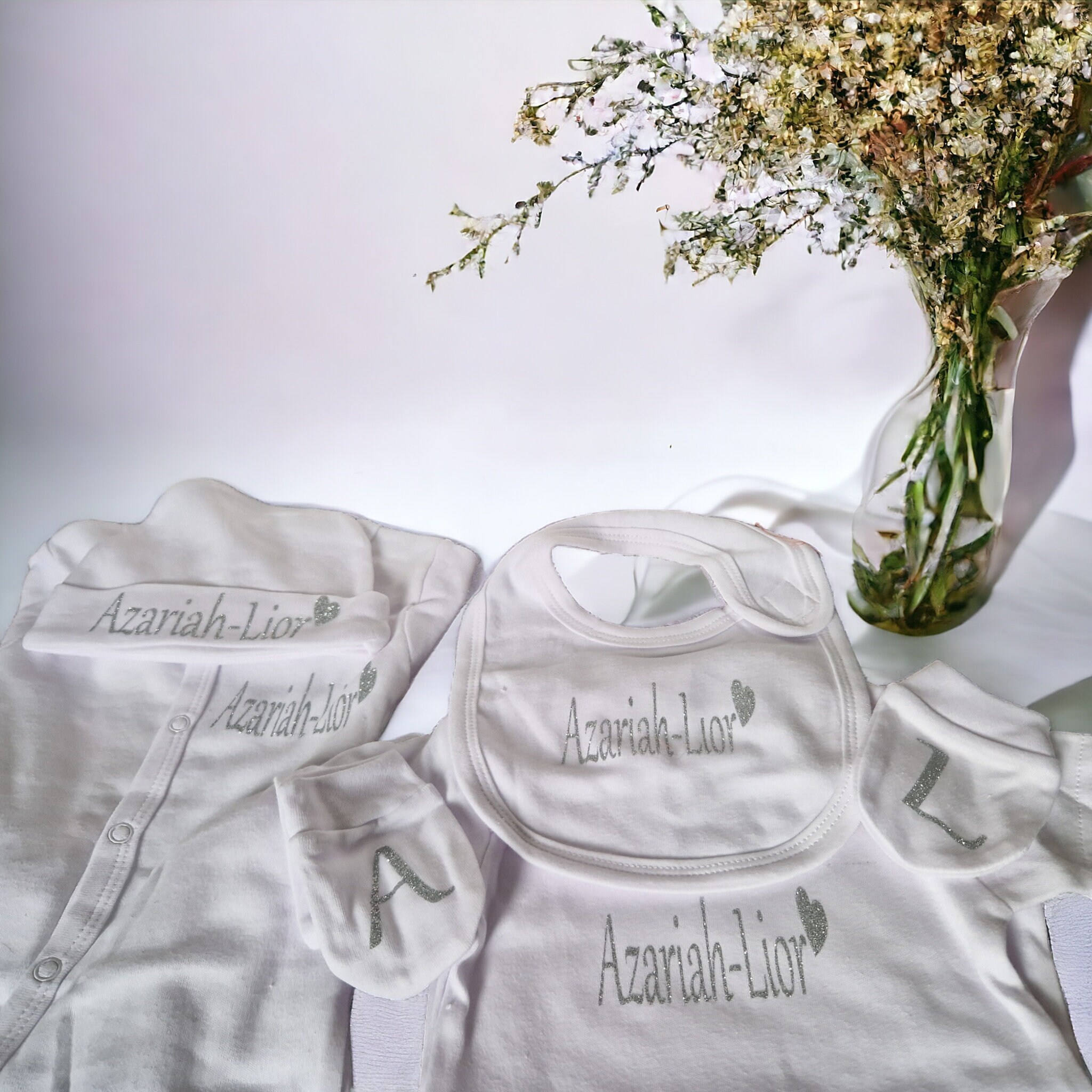Birth Set//personalized Baby Pajamas//personalized Birth Outfit//mixed ...