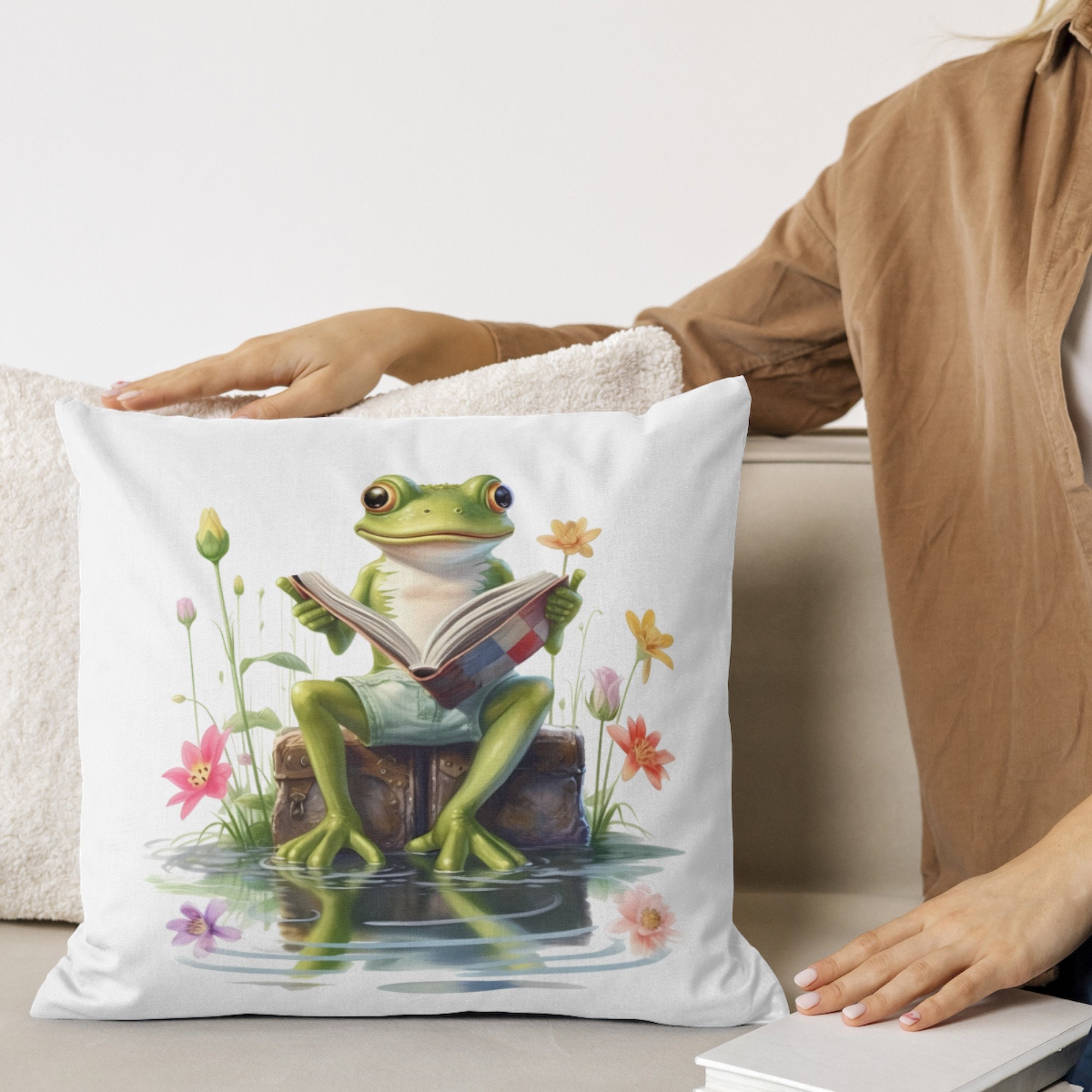 Frog Reading a Book PNG Clip Art Bundle for Sublimation - Etsy