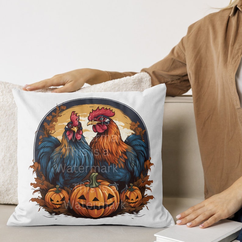 Halloween Chicken Clipart 77 PNG Bundle Autumn T-shirt Design - Etsy