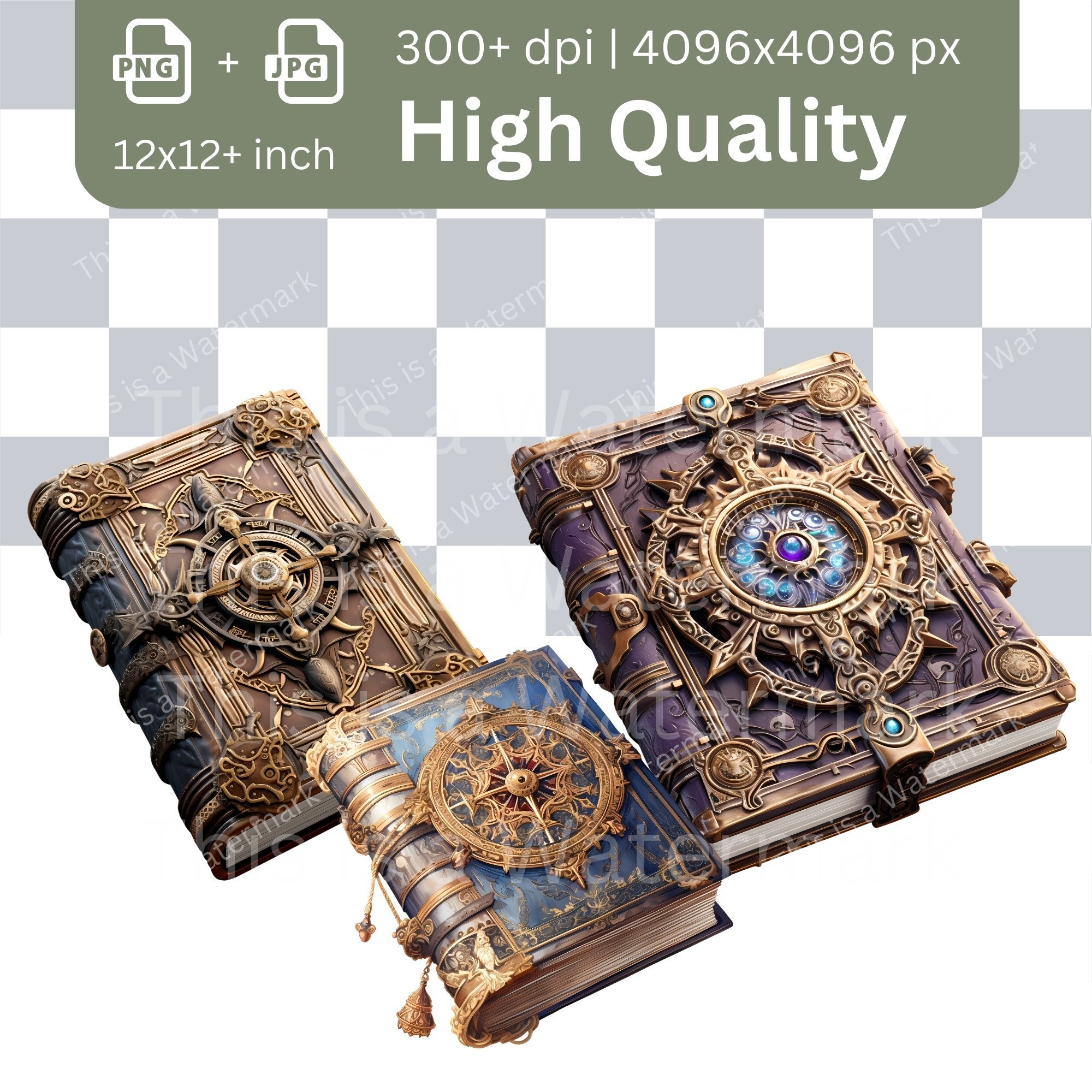 Ancient Spellbook 77 PNG Clip Art Bundle Magic Fantasy Book - Etsy Canada