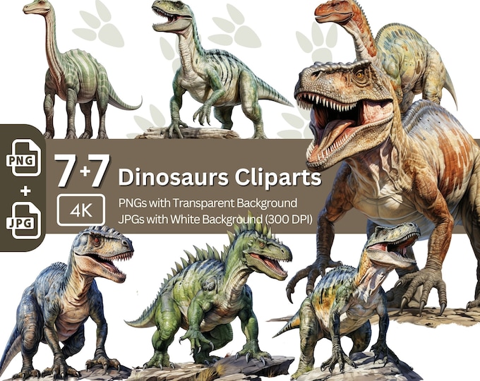 22 T-rex Dinosaur Watercolor Clipart Tyrannosaurus Rex Trex T Rex Pack ...