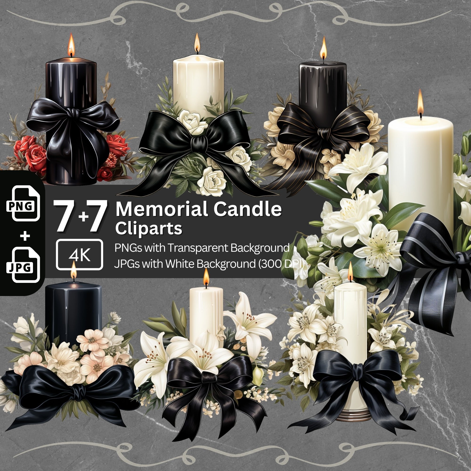 Memorial Candle Png