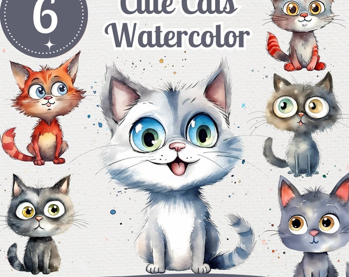 Funny & Hilarious Cat Clipart PNG Bundle, Chubby and Fat Cats ...
