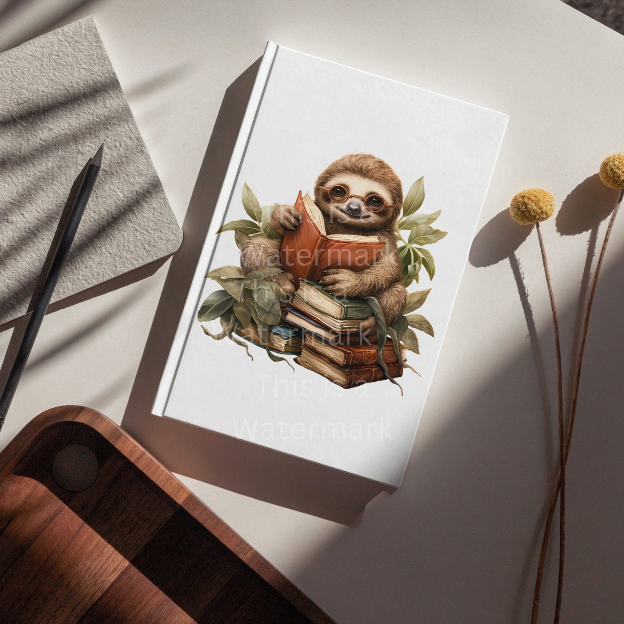 Sloth Reading a Book Clipart 77 PNG/JPG Bundle Bookworm Card - Etsy