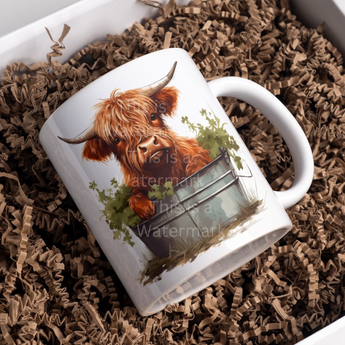 Highland Cows in Metal Bucket PNG Bundle for Sublimation & - Etsy