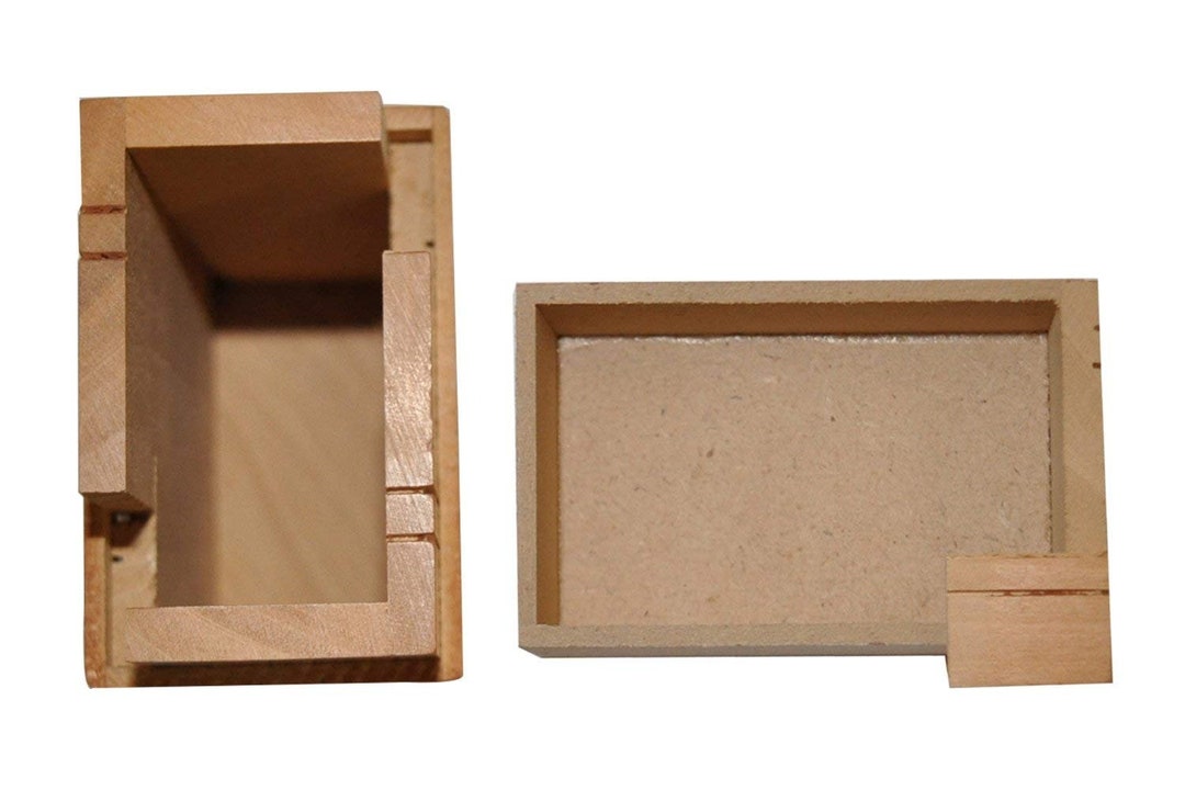 Magic Puzzle Box Wooden Secret Mini Compartment Gift Intelligence Brain ...