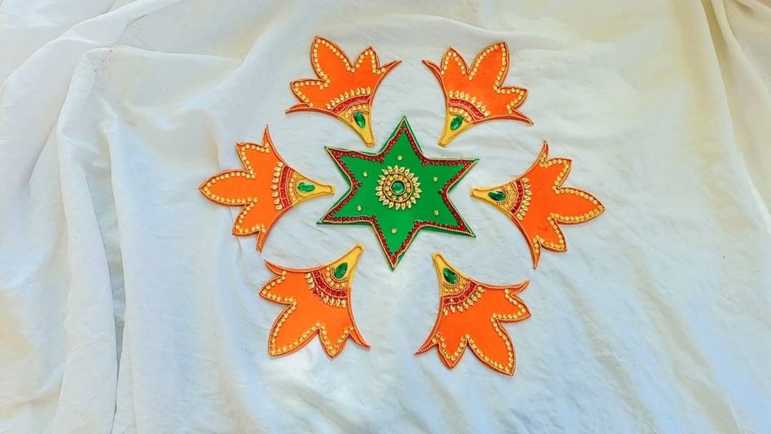 Wooden Rangoli Set, Wooden Rangoli, Reusable Rangoli, Centerpiece ...