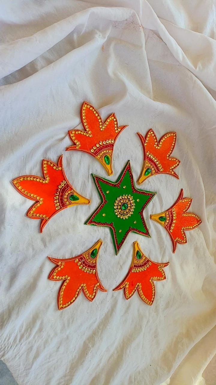 Wooden Rangoli Set, Wooden Rangoli, Reusable Rangoli, Centerpiece ...