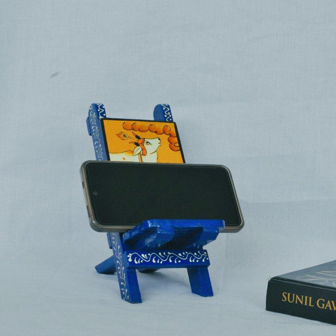 Handmade Mobile Phone Holder, Traditional Stand, Table Top, Home Decor ...