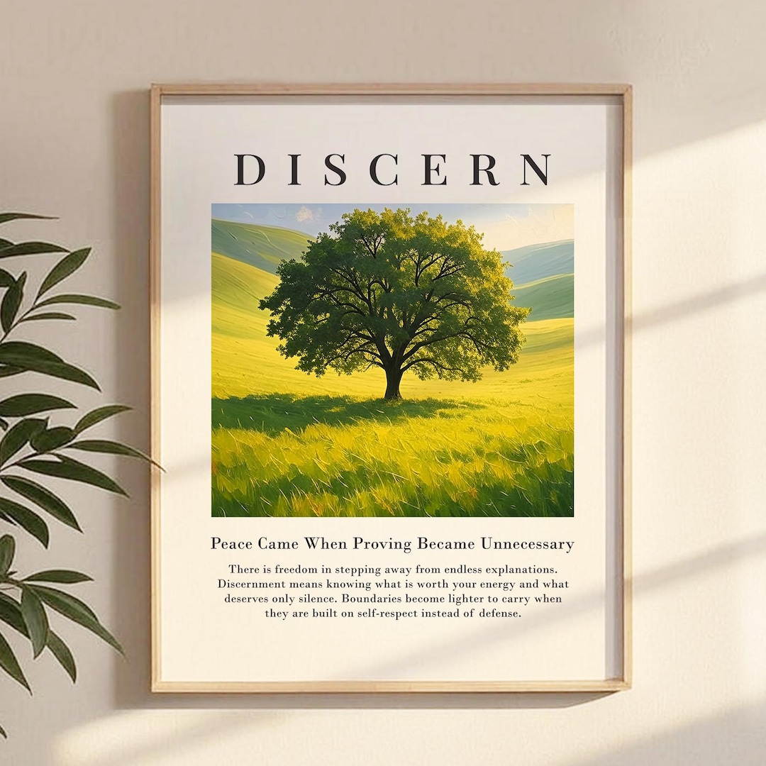 Discern Printable Digital Wall Art Home Decor Gift Self Improvement ...