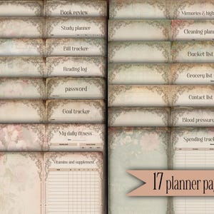 2025 Digital Planner Floral Junk Journal Kit Printable Journals Digital ...