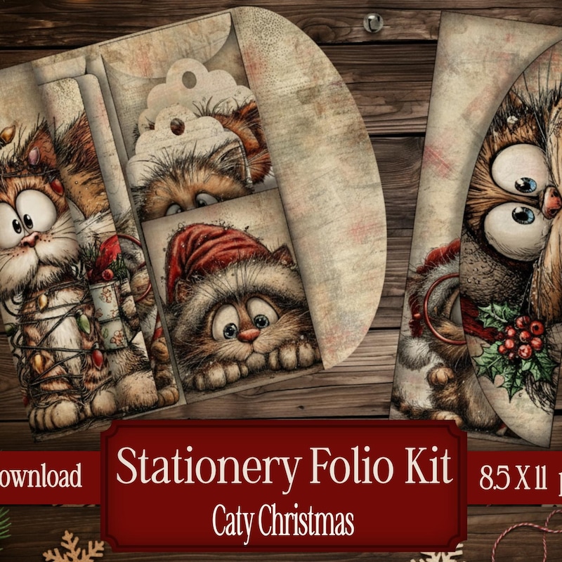 Printable Cats Christmas - Etsy