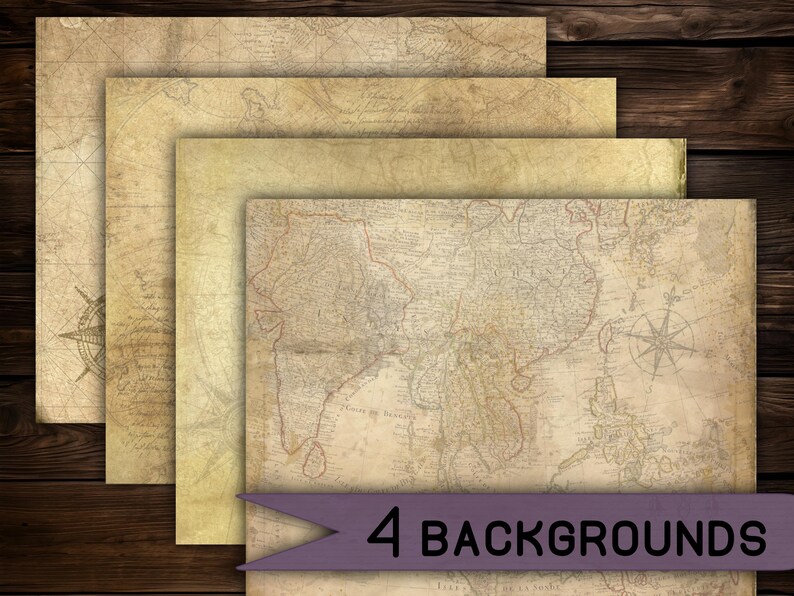 Vintage Folio Card Holder Digital Printable Junkjournal Stationery ...