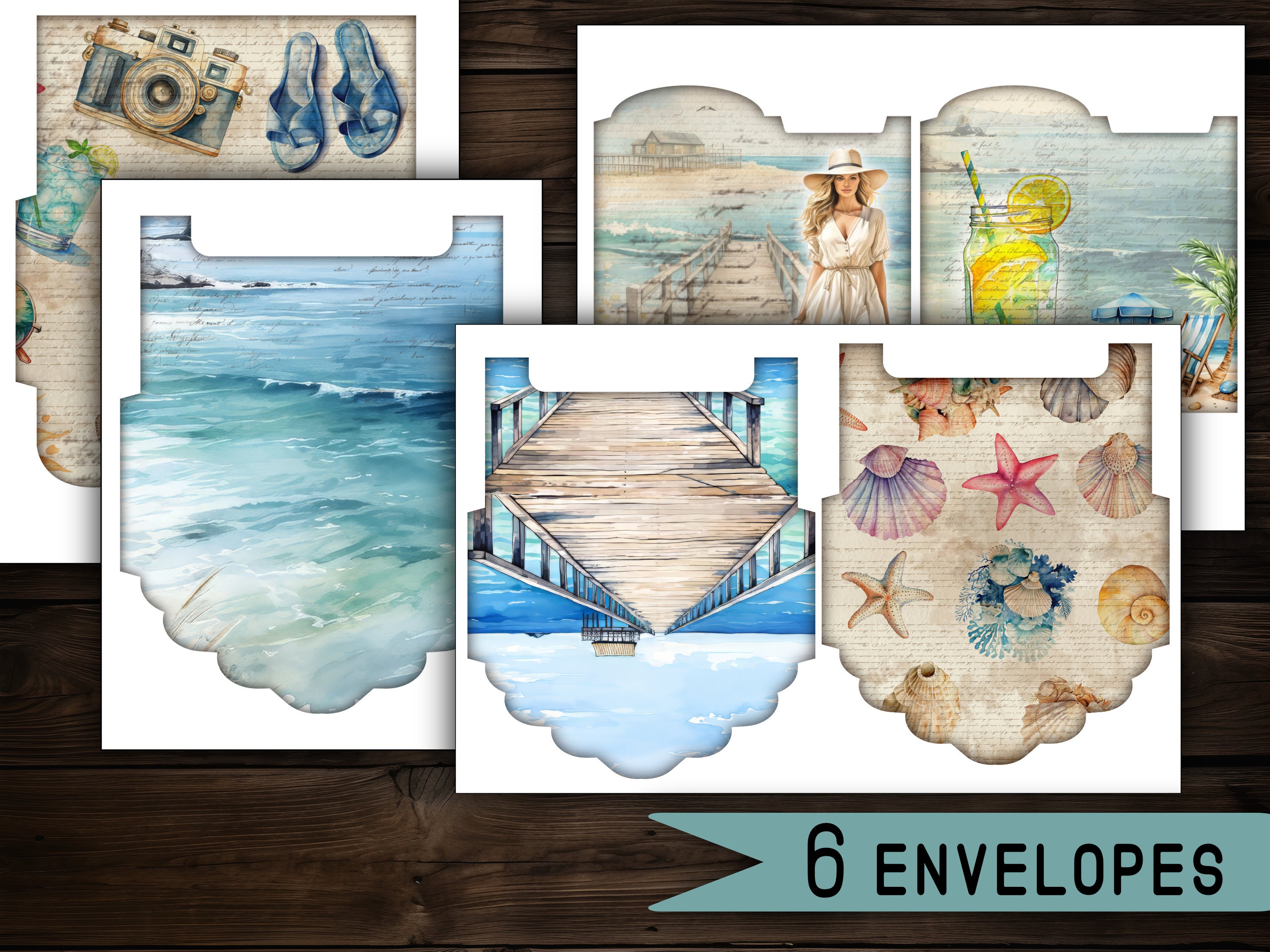 Junk Journal Kit Complete Printable Journals Digital Paper Vintage ...