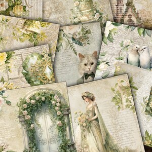 Digital Paper Pack Digital Download Scrapbook Paper Kit Collage Sheet ...