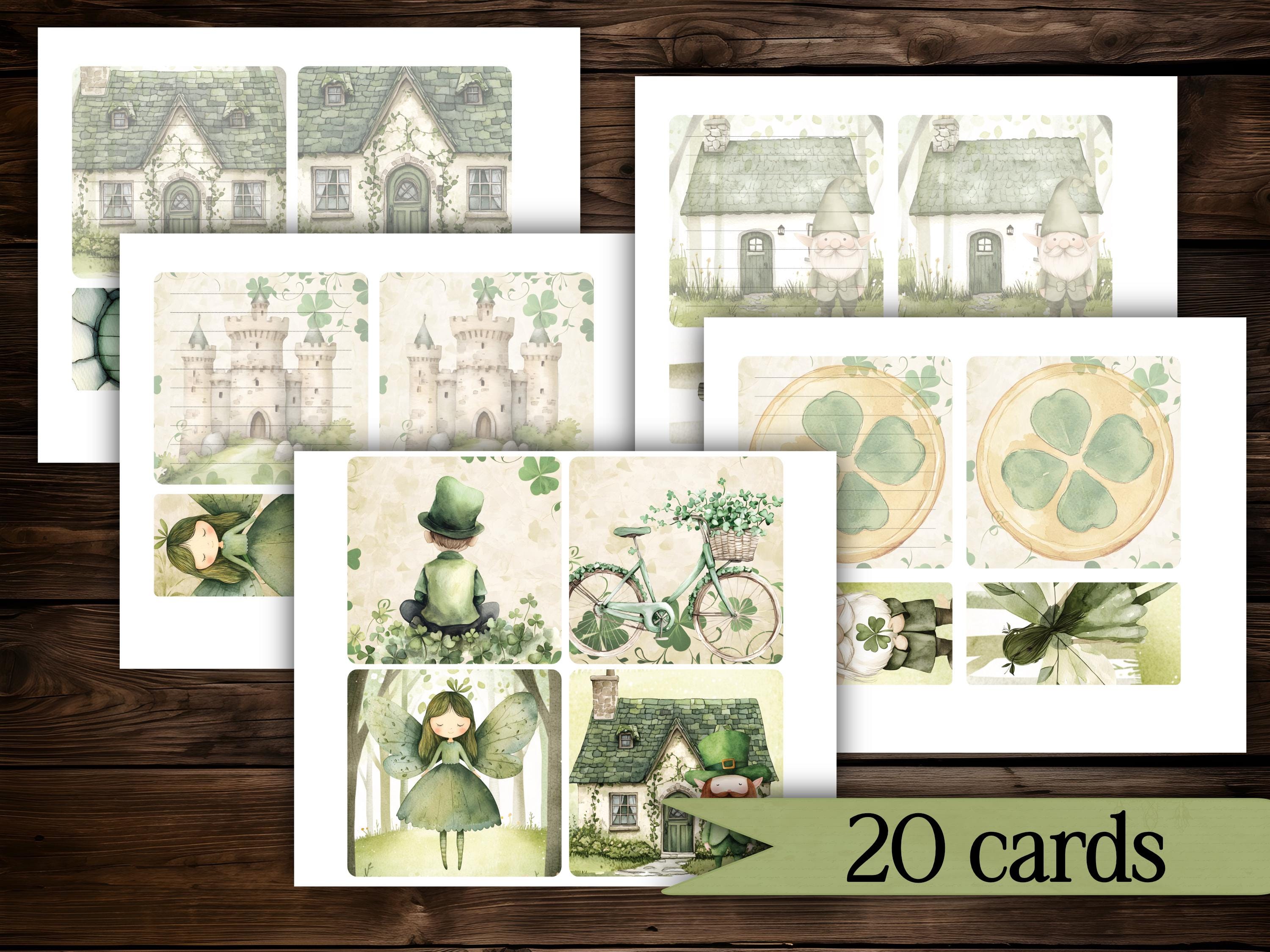 St. Patrick's Day Card Folio Card Holder Digital Printable Folio ...