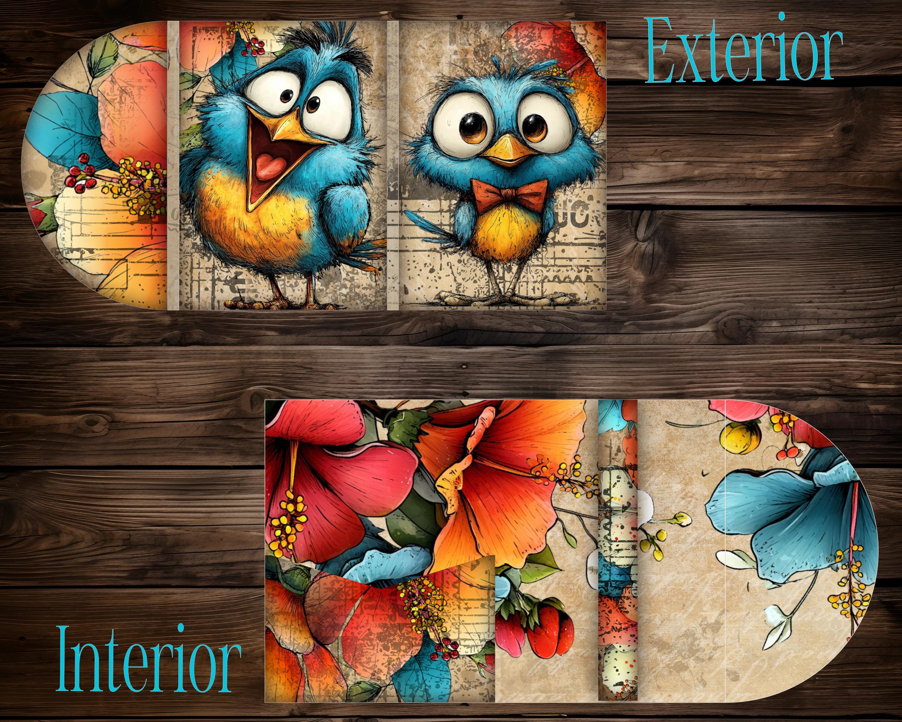 ATC Cards Folio Kit Funny Birds | Printable ATC Cards | Bird Artist ...