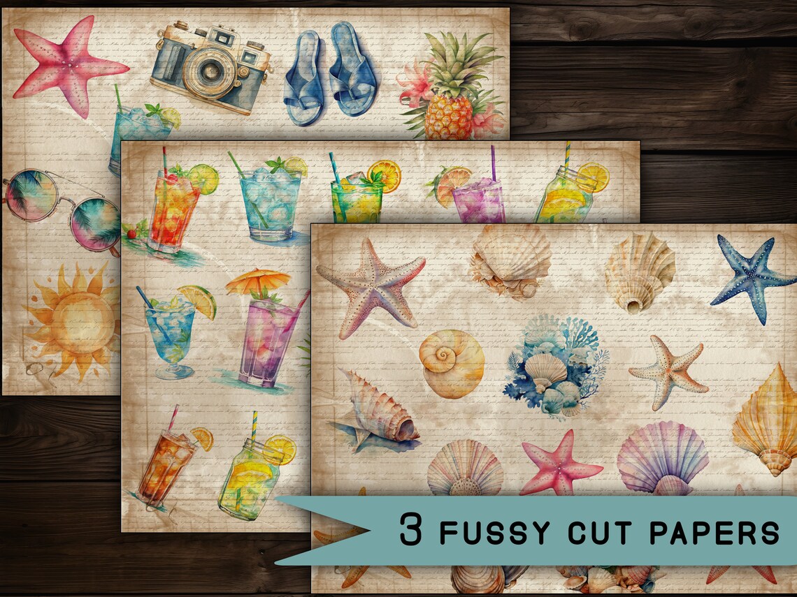 Junk Journal Kit Complete Printable Journals Digital Paper Vintage ...