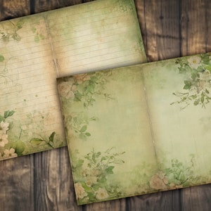 Junk Journal Pages Digital Download Scrapbook Paper Kit Collage Sheet ...