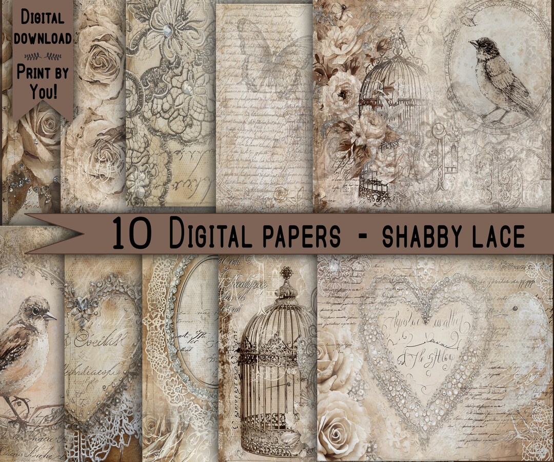 Digital Paper Pack Digital Download Scrapbook Paper Kit Collage Sheet ...