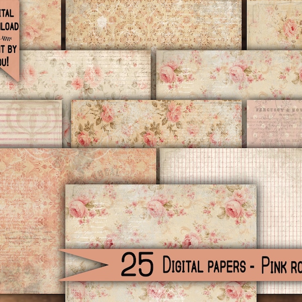 Digital Paper Pack Digital Download Scrapbook Paper Kit Collage Sheet ...