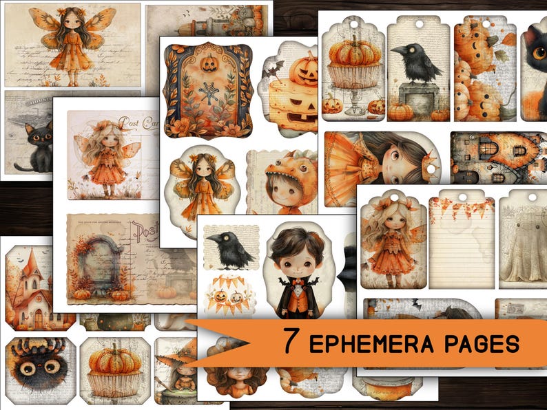 Junk Journal Kit Complete Printable Journals Digital Paper Vintage ...