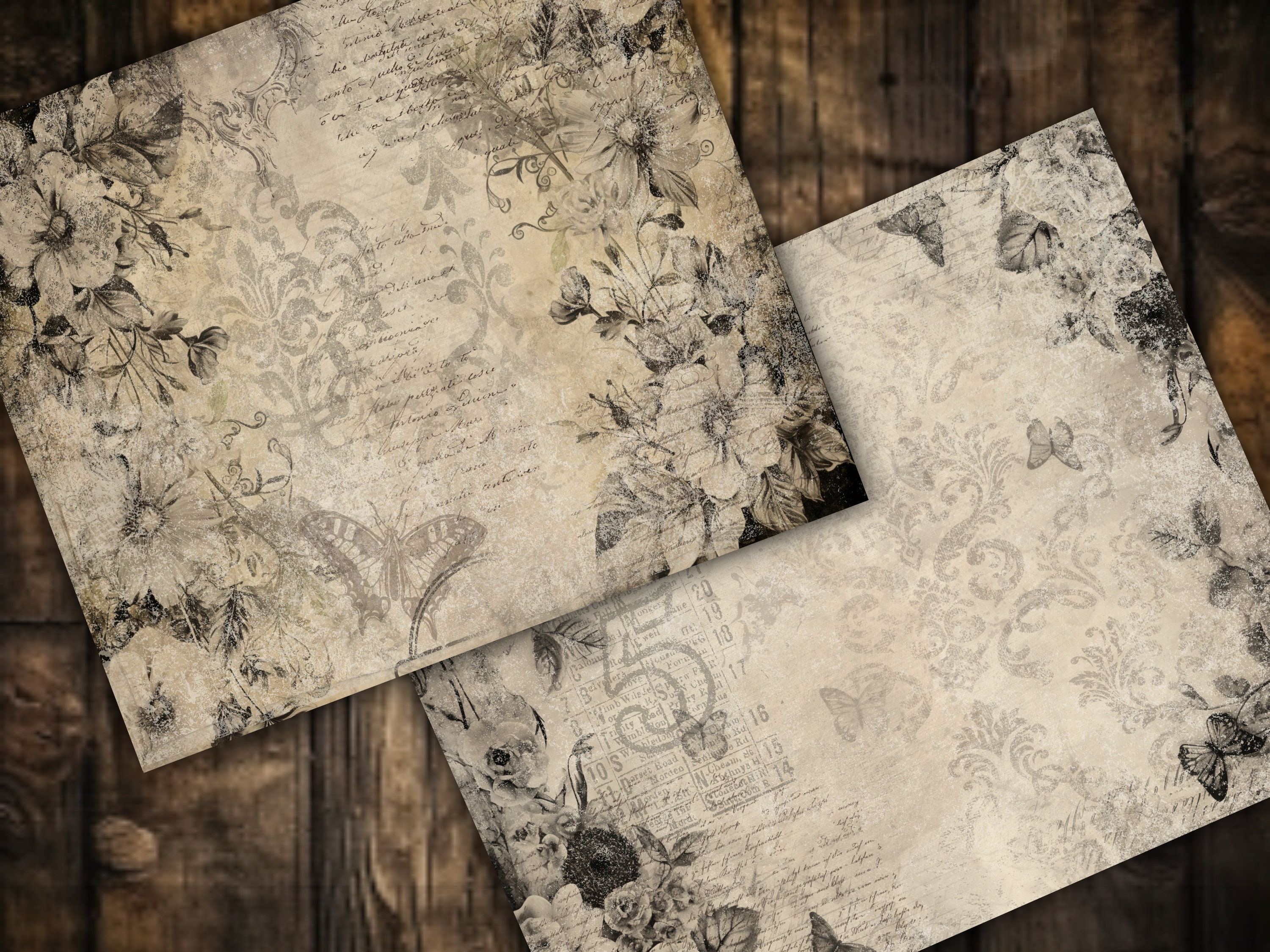 Digital Paper Pack Digital Download Scrapbook Paper Kit Collage Sheet ...