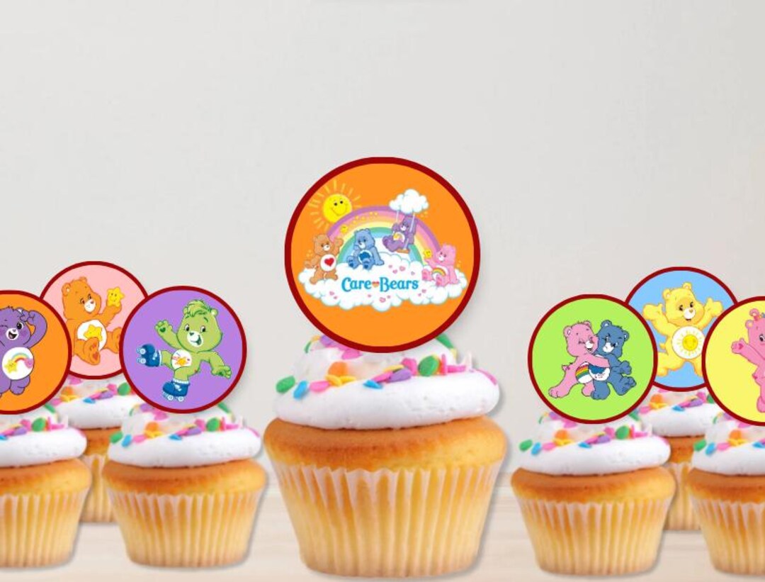 Cupcake Toppers, Care Bear Cupcake Toppers, Party Kits - Etsy
