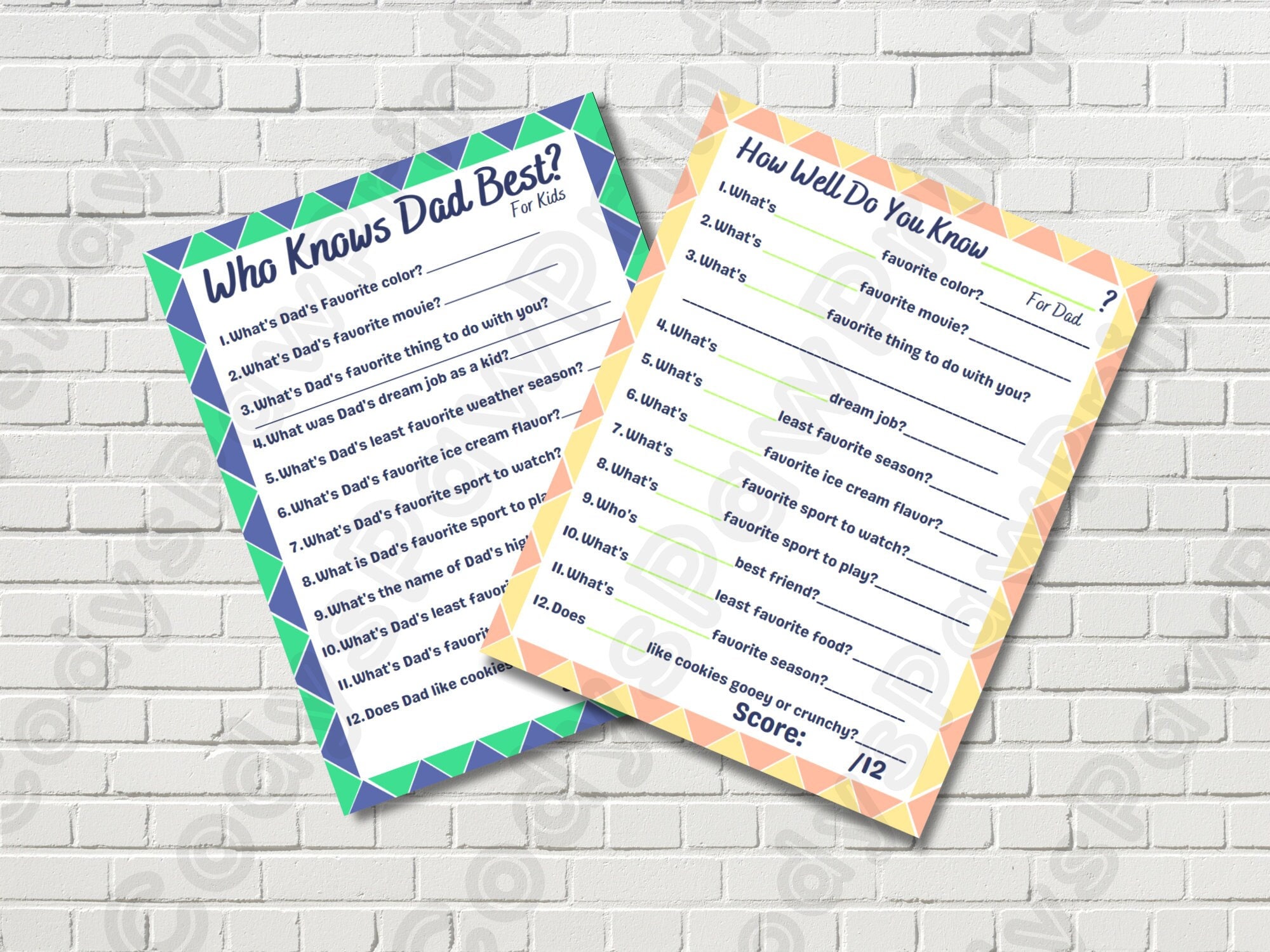 Who's Knows Dad Best, How Well Does Dad Know His Kids, Fun Games for ...