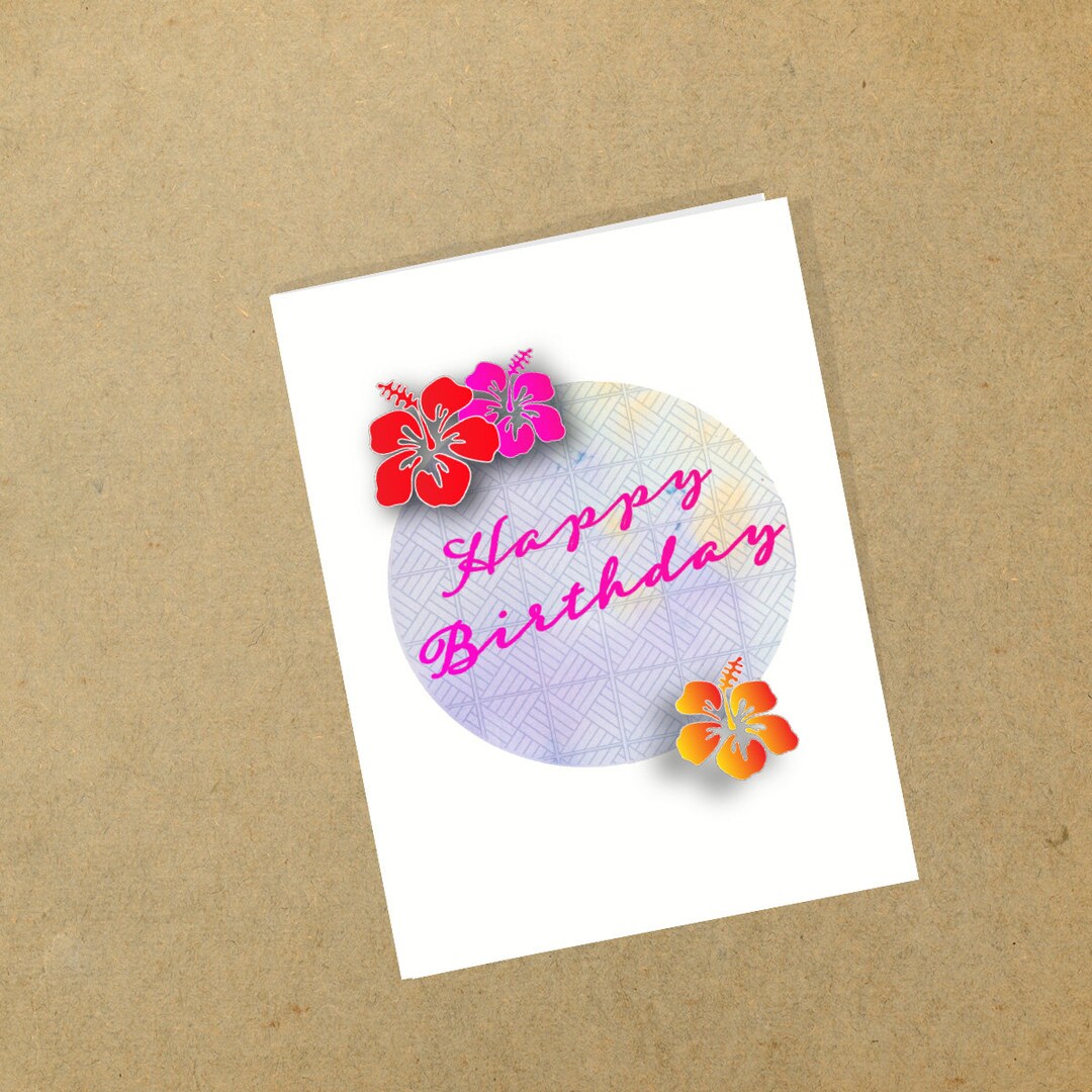 Card Celebration Birthday Pacific Island Design Gift Card Polynesian ...