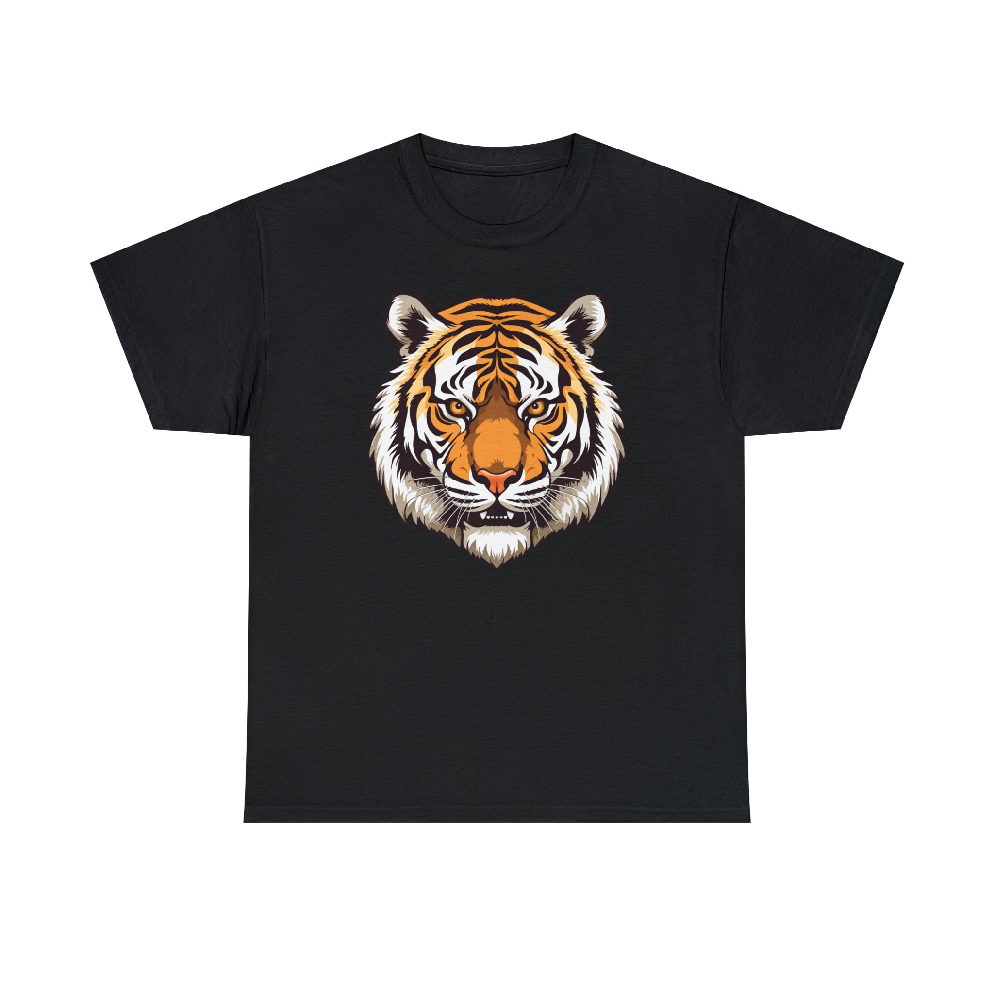 Tiger Face Shirt, Tiger Tee, Animal Prints Shirt, Unisex Tiger Shirt,tiger Lover Shirts ...