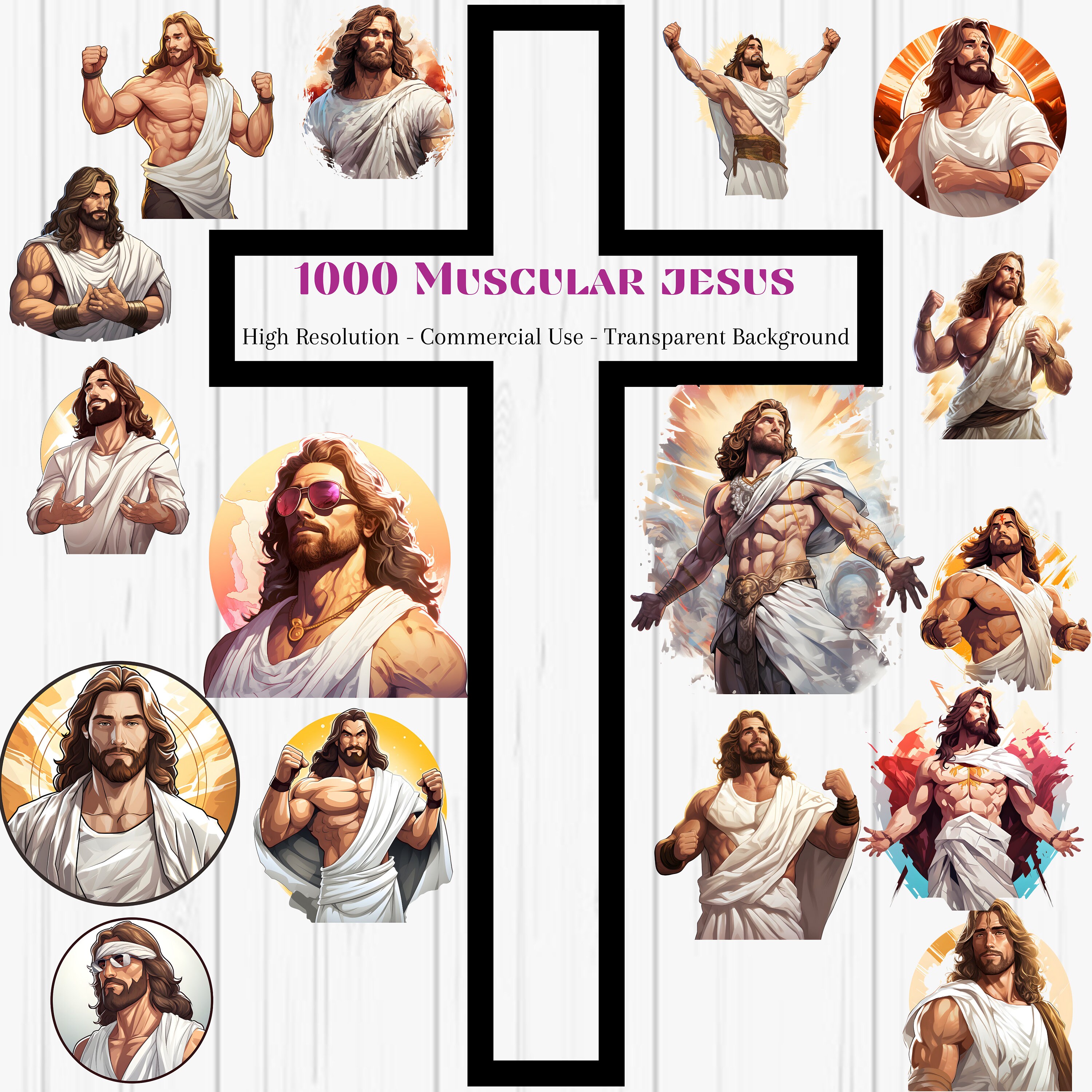 Pictures of Jesus Jesus Christ Clipart Bundle PNG, Svg Cricut Christian ...