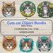 Cute Cat Clipart Bundle, 360 Adorable Kitties PNG Perfect for Card ...