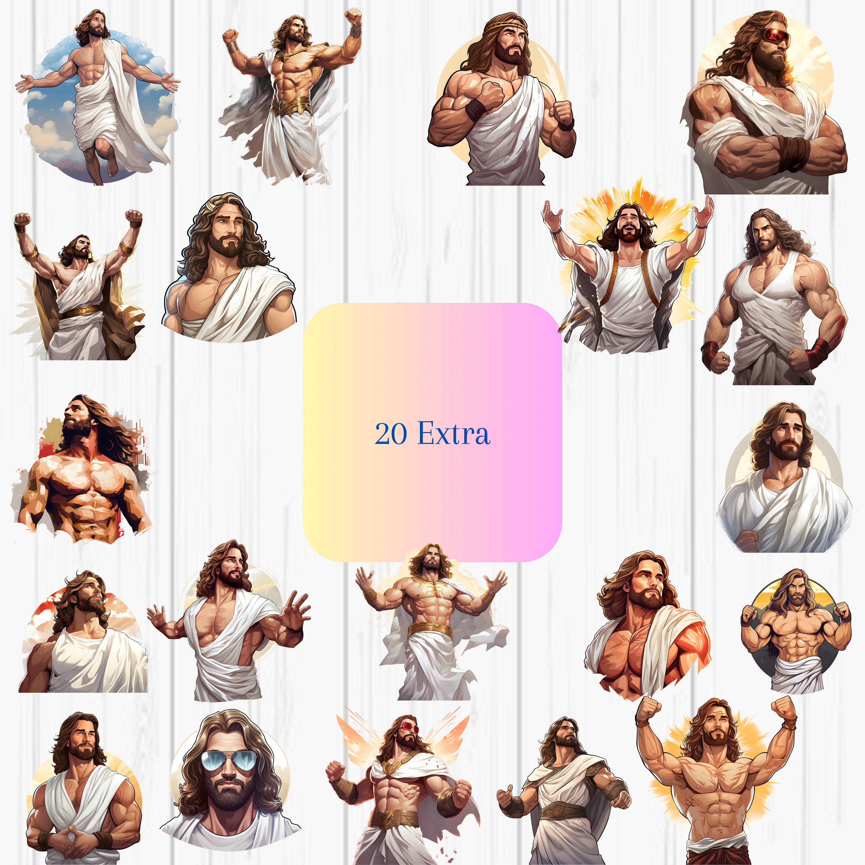 Pictures of Jesus Jesus Christ Clipart Bundle PNG, Svg Cricut Christian ...
