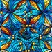 Stained Glass Clipart Bundle: 500+ Seamless Patterns (digital PNG, SVG ...