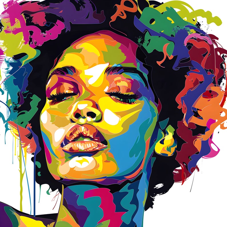 Colorful Abstract Women Clipart Bundle - Diverse Representations - Girl ...