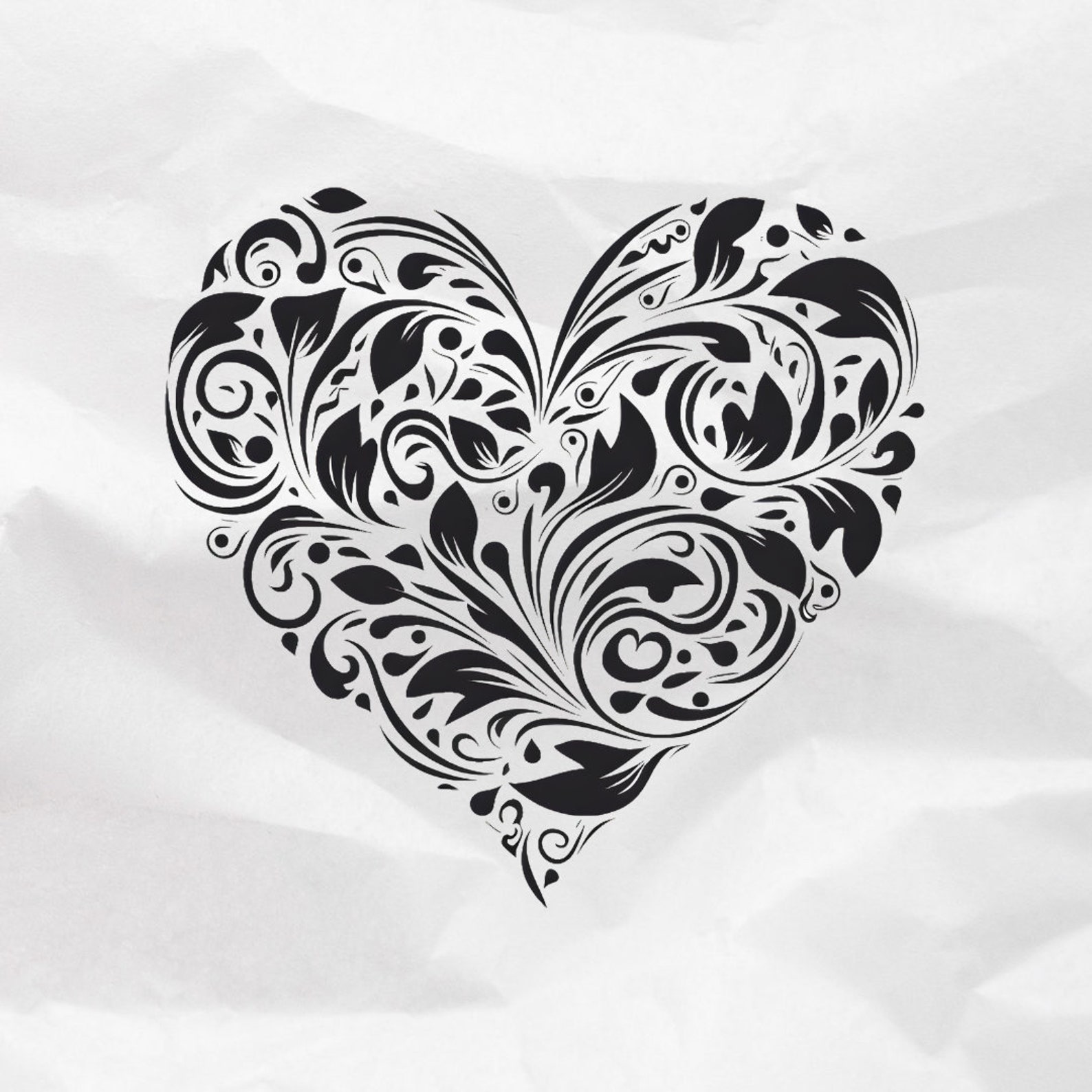 Coeur Svg Bundle, coeur Svg, coeur dxf svg, coeur ouvert Svg, Doodle ...