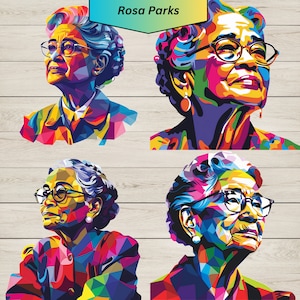 Inspirational Women Clipart Bundle: Abstract Portraits (PNG & SVG) - Etsy