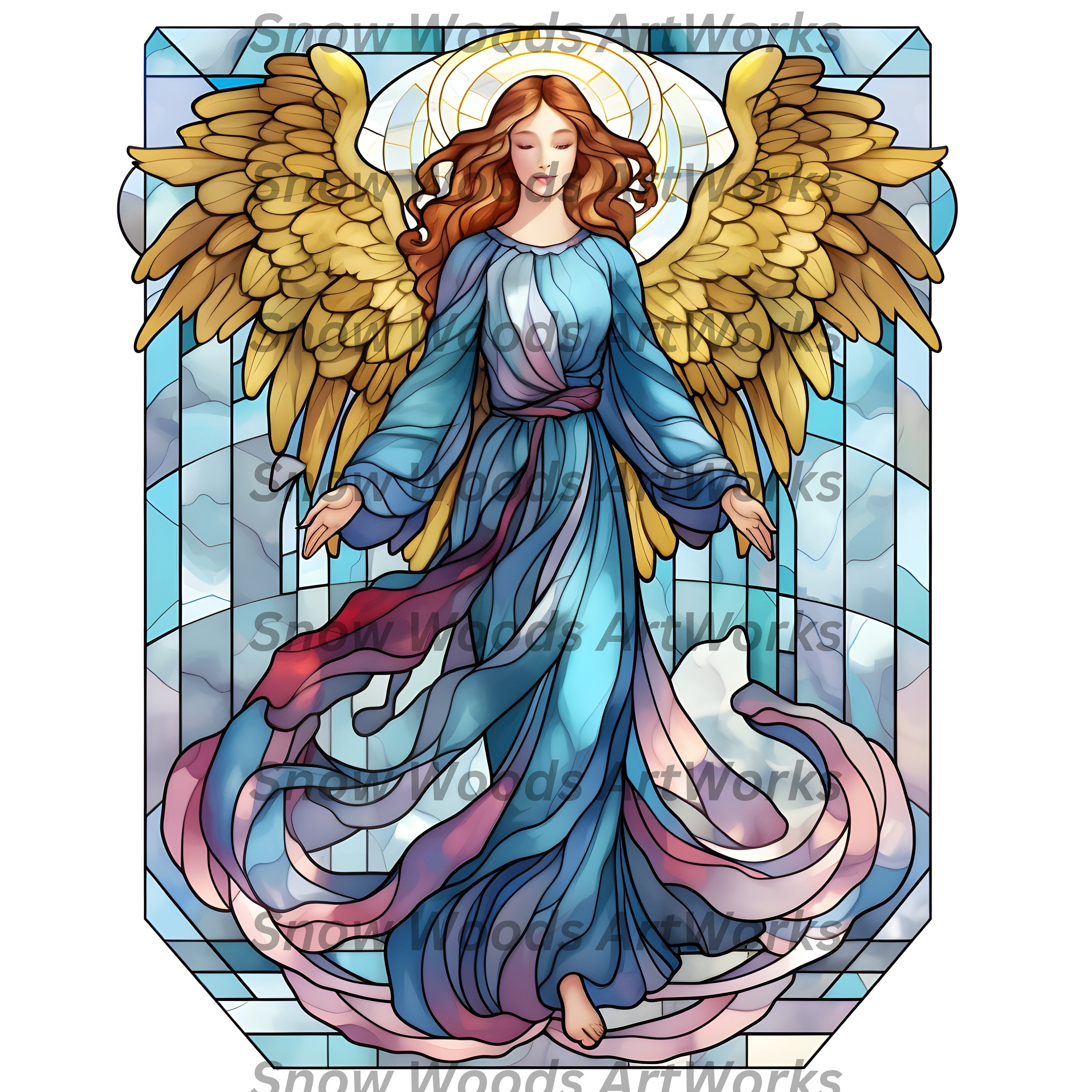 57 Stained Glass Angels - Religious Png Bundle - Svg Cricut - Religious ...