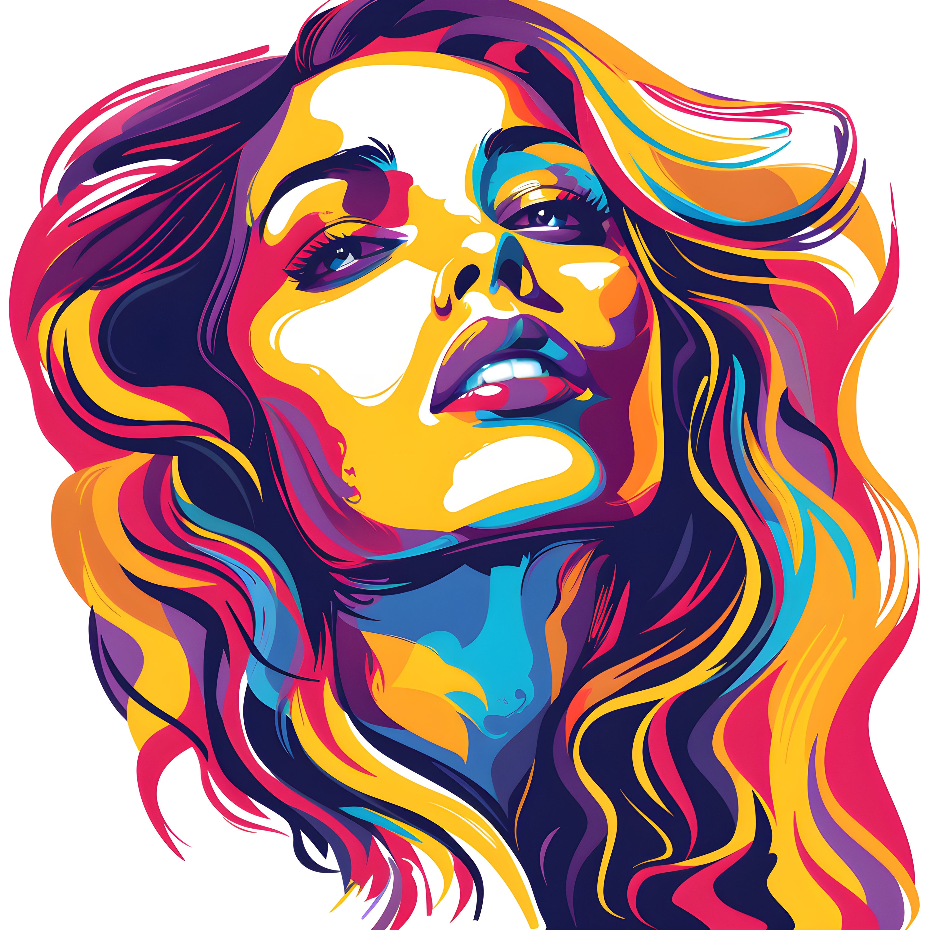 Colorful Abstract Women Clipart Bundle Diverse Representations Girl ...