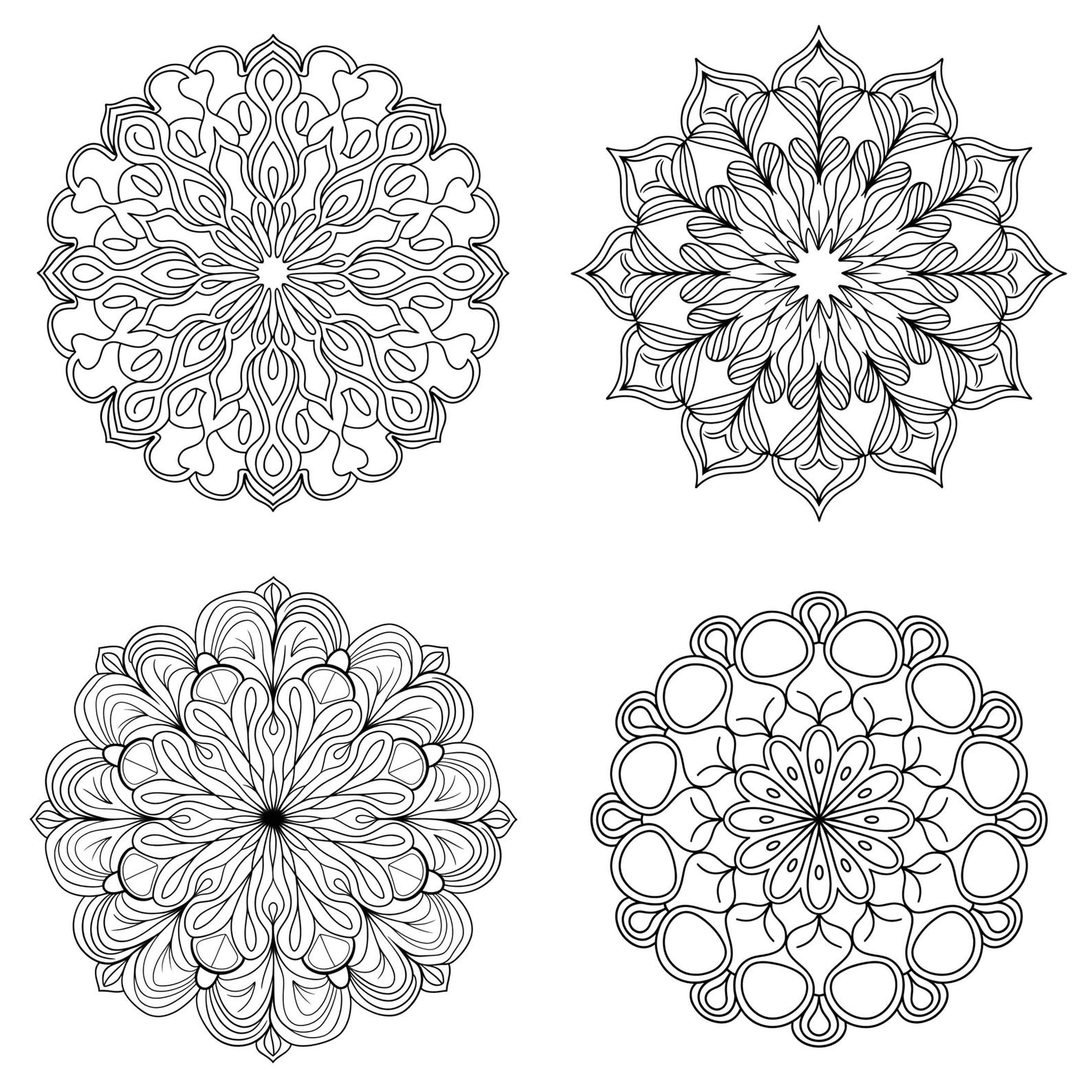 195 Floral Mandalas Art Prints | Digital Download | Intricate Designs ...