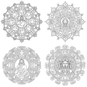 87 Jesus Mandala SVG PNG Bundle: Christian Religious Cut Files - Etsy