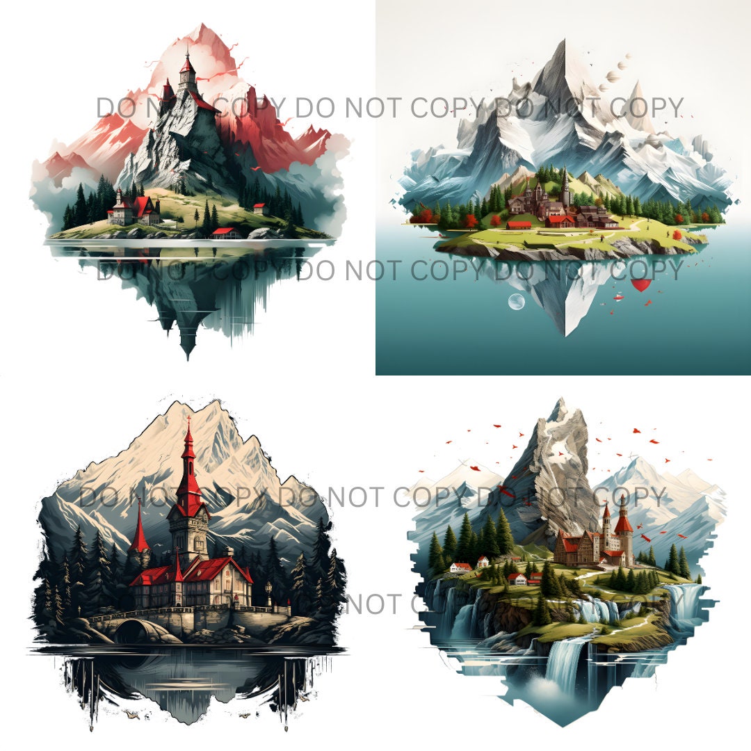 Swiss Charm Clipart Bundle - 37 Switzerland Inspired Designs - Swiss ...